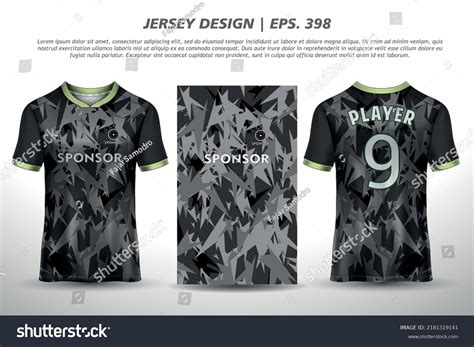 Soccer Jersey Football Design Sublimation Sport Stock Vector Royalty