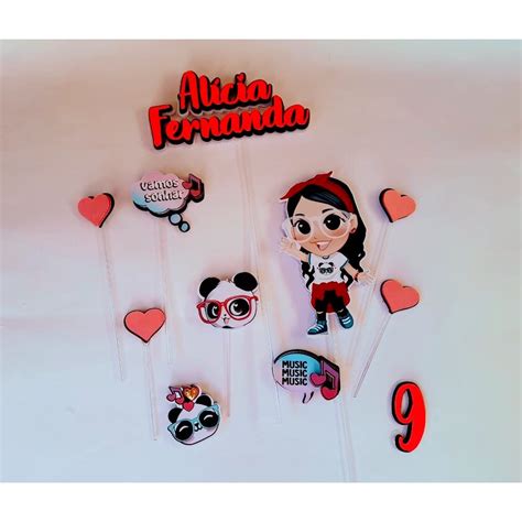 Topo De Bolo Personalizado Luluca 3d Camadinhas Eu Amo Lembrancinhas