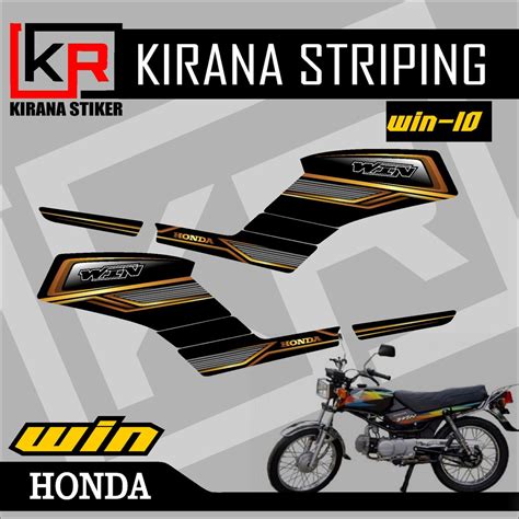 Jual Stiker Striping Honda Win Desain Trill Crf Stiker Lis