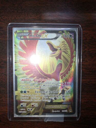 Pokémon TCG Ho Oh EX XY BREAKPoint 121 122 Holo Full Art eBay