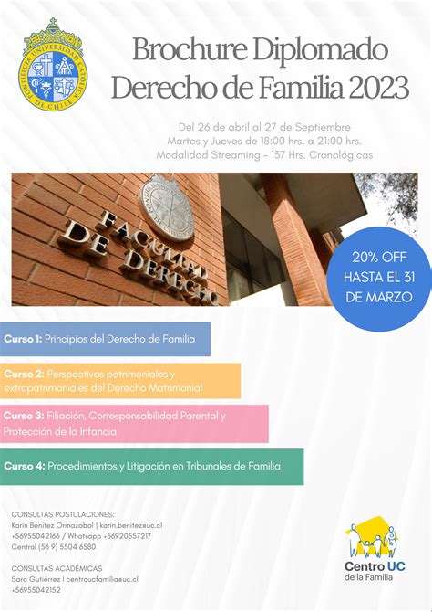 Brochure Diplomado En Derecho De Familia 2023 By Centro UC Familia Issuu