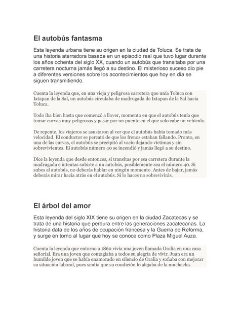 Leyendas Jik El Autob S Fantasma Esta Leyenda Urbana Tiene Su