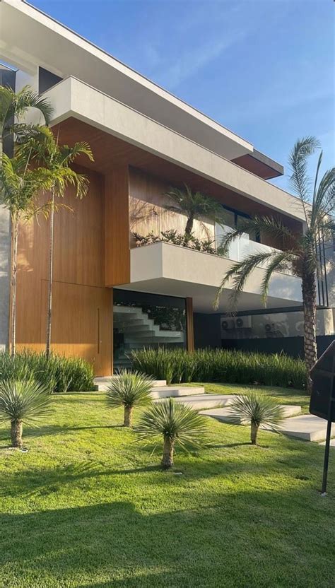 Fachada De Casa T Rrea P Direito Duplo Estilo Contempor Neo