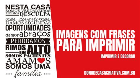 Imagens Frases Para Imprimir Dona De Casa Criativa