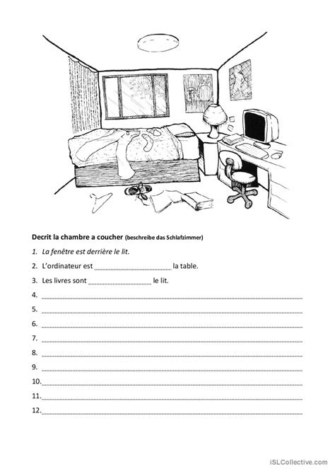direction des meubles Français FLE fiches pedagogiques pdf doc
