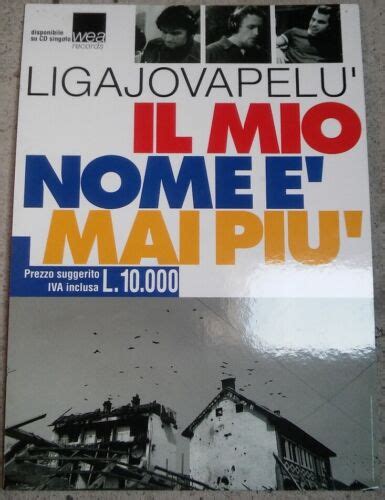 Ligabue Jovanotti Piero Pel Il Mio Nome E Mai Pi Cartonato