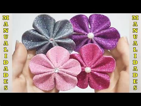 Flores De Fomix Escarchado Para Decorar YouTube