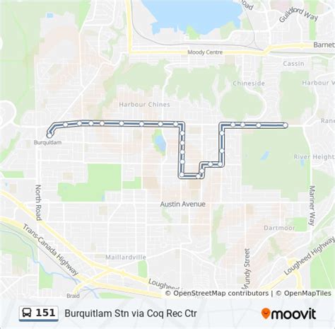 151 Route Schedules Stops Maps Burquitlam Stn Via Coq Rec Ctr