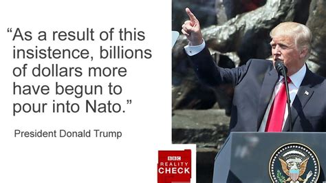 Reality Check Is Donald Trump Right On Nato S Funding Boost BBC News