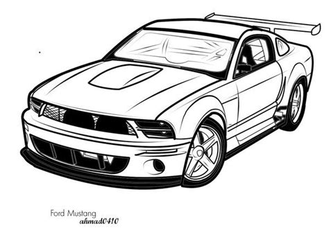 Voiture Mustang Dessin