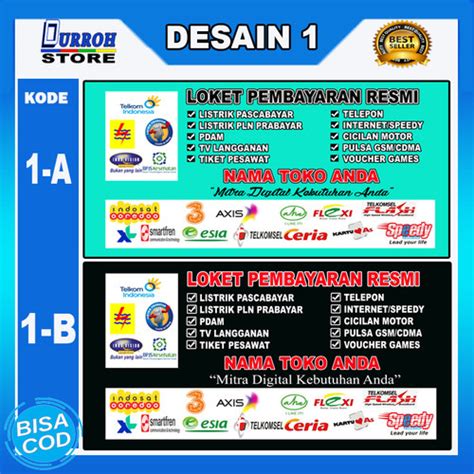 Jual Spanduk Banner Konter Cell Celluler Desain 1 100x50