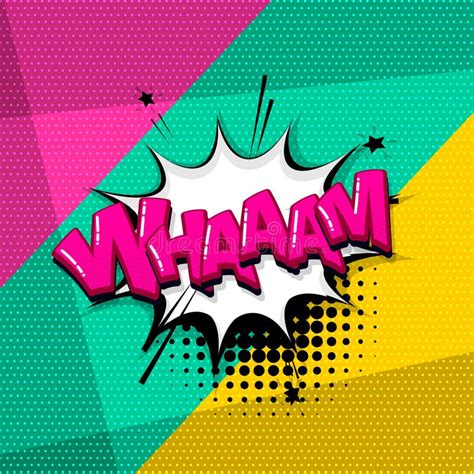 Texto C Mico Del Arte Pop Ilustraci N Del Vector Ilustraci N De