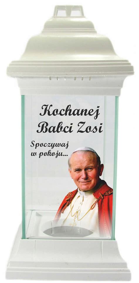 ZNICZ na grób ZE ZDJĘCIEM DEDYKACJĄ dla Babci LS2 Lampion kapliczka