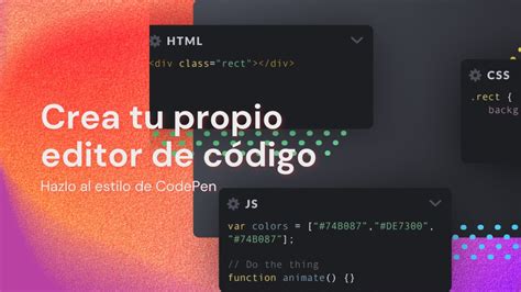 Crea Tu Propio Editor De Codigo Estilo CodePen YouTube
