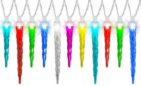 Lightshow Count Led Color Changing Icicle Christmas Lights Christmas