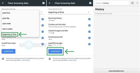 How To Delete Browsing History In Google Chrome Android Guide