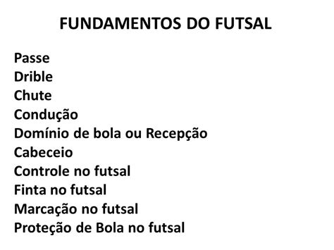 Quais São Os Fundamentos Básicos Do Futsal LIBRAIN