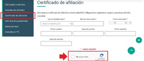 Savia Salud EPS Afiliación citas y certificado Servicios