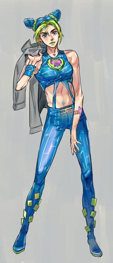 Jolyne Kujo Full Body 3 Pixiv Midr Stone Ocean Jojos Bizarre Adventure Jojo Bizarre Jojo