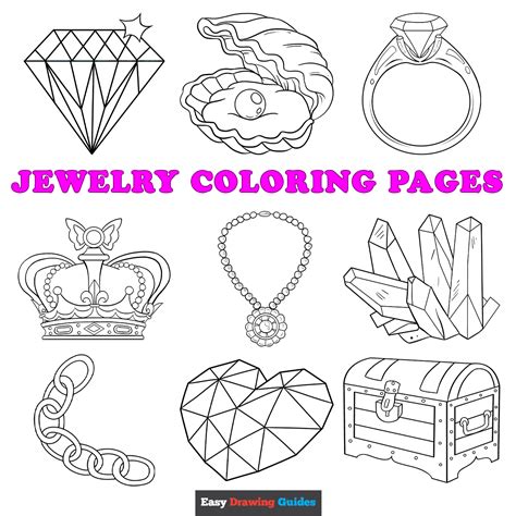 Diamond Necklace Coloring Page