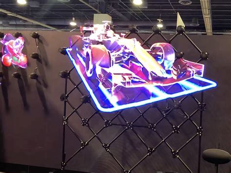 Hologram Advertising Fan D Holographic Display Led Fan Exhibition