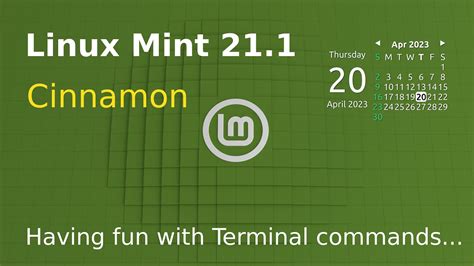 Linux Mint 21 1 Cinnamon New User Having Fun With Terminal YouTube