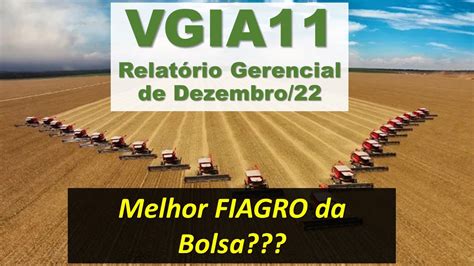 FIAGRO VGIA11 Relatório Gerencial de Dezembro 2022 YouTube