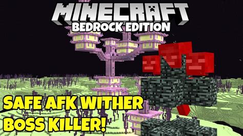 Minecraft Bedrock Simplest Easiest Way To Kill The Wither Boss