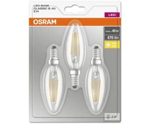 Osram LED Base Classic B Filament 4 40W 827 E14 470lm echt warmweiß