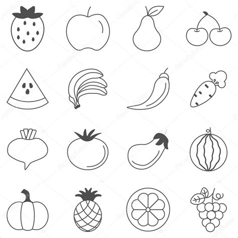 Imagenes De Frutas Para Colorear Y Imprimir Páginas imprimibles
