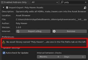 Poly Haven Asset Browser Add On For Blender