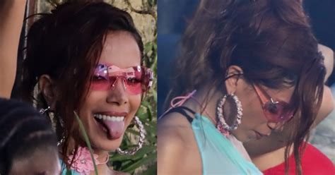 Anitta Deixa Seios Em Evid Ncia Em Blusa Transparente Durante