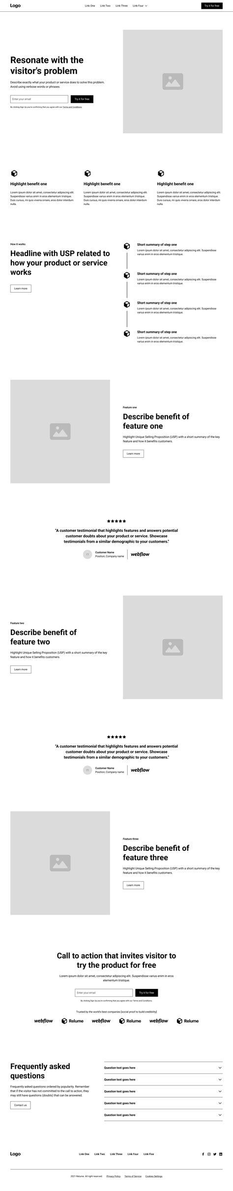 Relume Library Free UI Kit For Figma Lapa Ninja