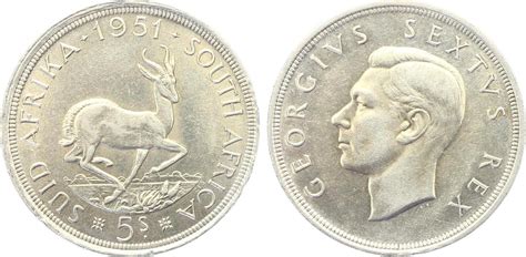 S Dafrika Schillings Georg Vi Springbok Silber Vz