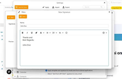 So fügen Sie in eM Client für jedes E Mail Konto eine andere Signatur hinzu