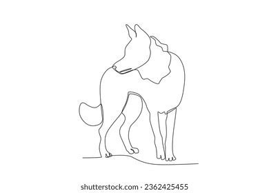 One Line Drawing Wolf Over 533 Royalty Free Licensable Stock Vectors