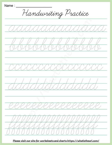 A To Z Handwriting Practice Sheets Pdf