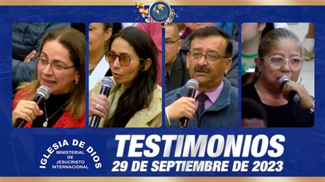 Testimonios 29 De Septiembre De 2023 Iglesia De Dios Ministerial De