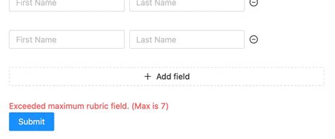 how to validate an ant design form list to limit the max number of fields