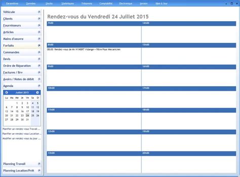 Agenda Et Planning Logiciel Garage