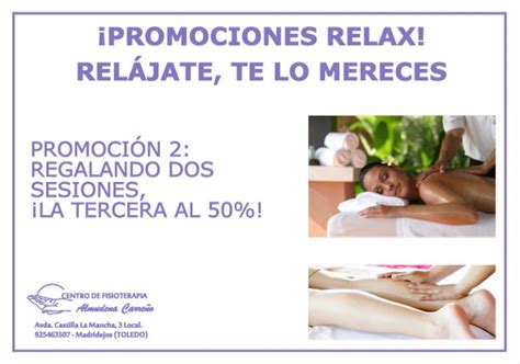 Promociones de fisioterapia y rehabilitación