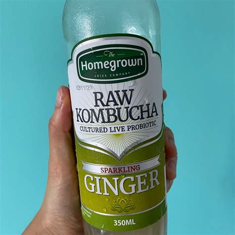 The Homegrown Juice Company Raw Kombucha Sparkling Ginger Reviews