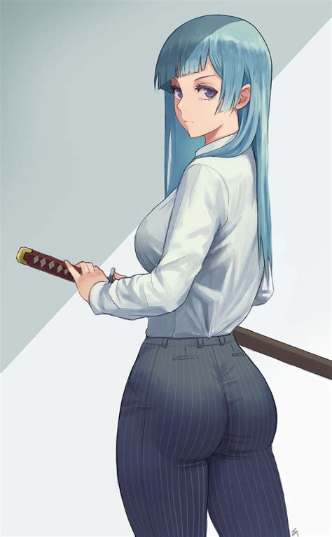 Miwa Kasumi Jujutsu Kaisen Drawn By Zefrableu Danbooru