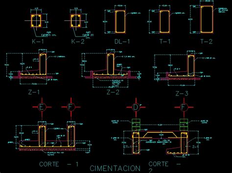 Detalles De Cimentacion En AutoCAD Descargar CAD 38 94 KB Bibliocad