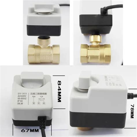 VANNE BILLE Lectrique En Laiton Polyvalente Avec Interrupteur AC220V