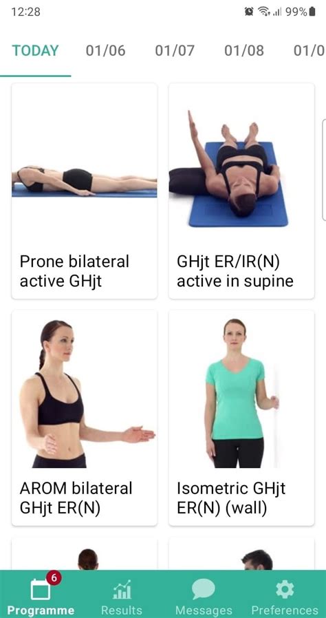 Slap Lesion Exercise Program