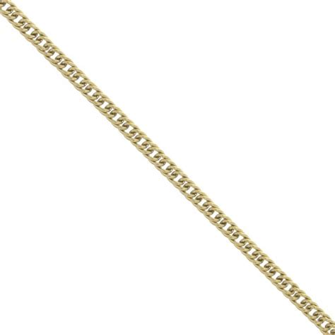 Chaîne maille double gourmette 2 mm en Acier inoxydable Doré 316L x50cm
