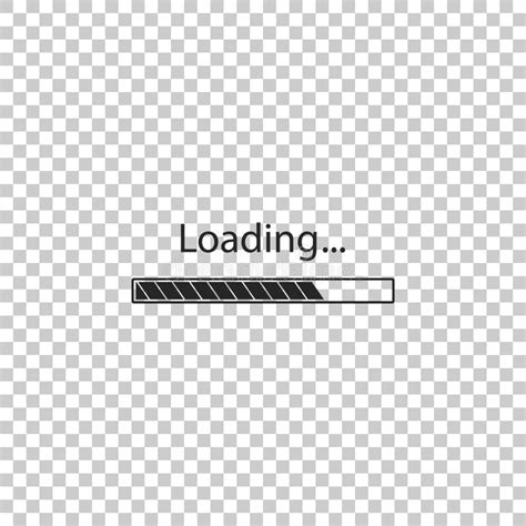 Loading Icon Isolated On Transparent Background Progress Bar Icon