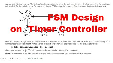 FSM Timer Controller Verilog Code Hardware Modeling Using Verilog