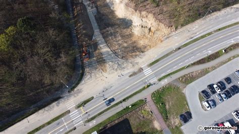Fotoreportaż Budowa ronda na skrzyżowaniu ul Słowiańskiej i Fredry w